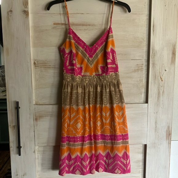 Trina Turk | Dresses | Colorful Chevron Pattern Dress Trina Turk Sz 6 ...